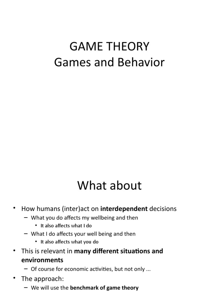 11 Game Theory | PDF | Game Theory | Gaming