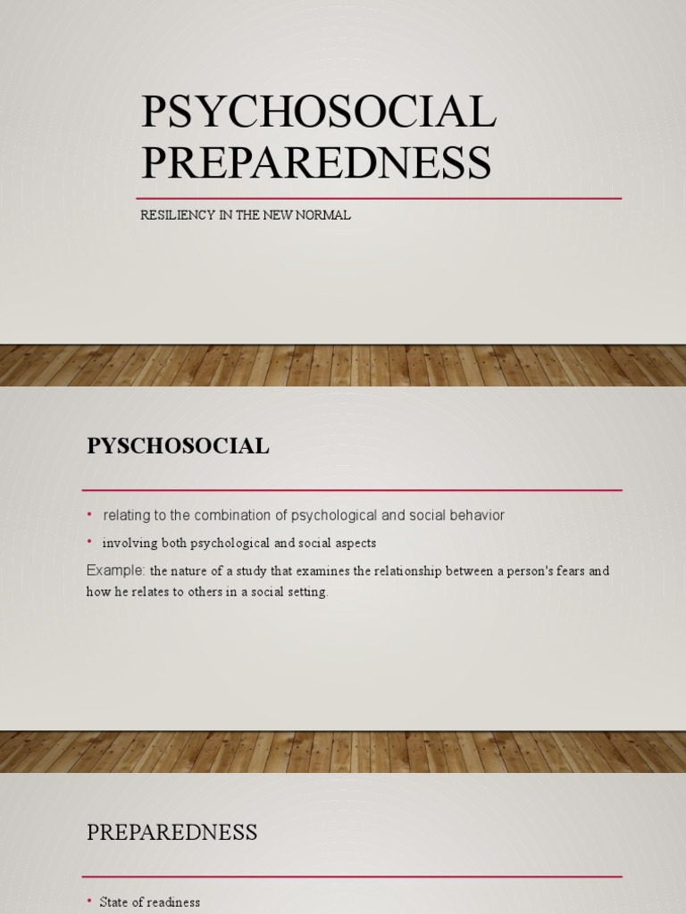 Psychosocial Preparedness Edited | Download Free PDF | Psychological ...