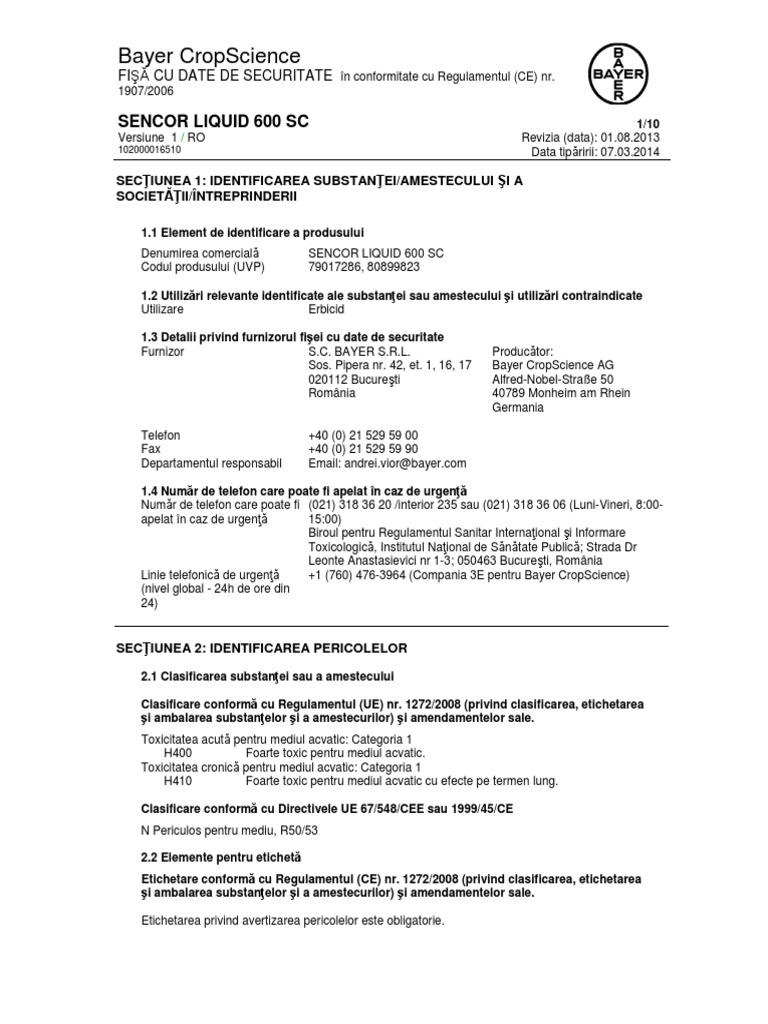 Fisa Securitate Sencor | PDF