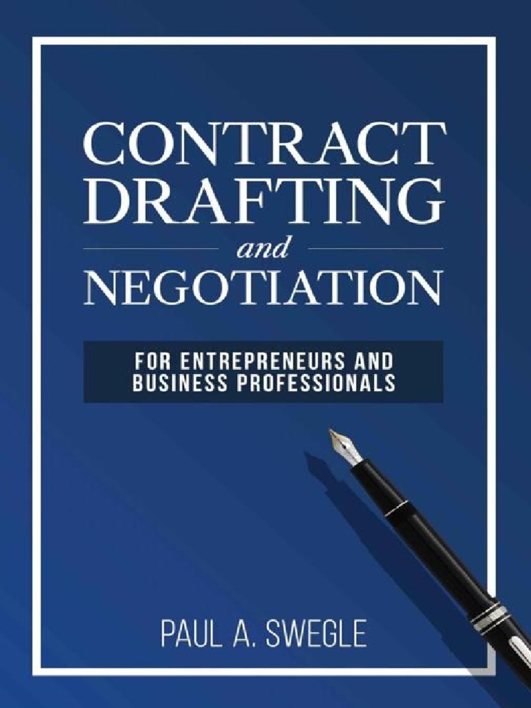 Contract Drafting and Negotiation For Entrepreneurs and Business ...