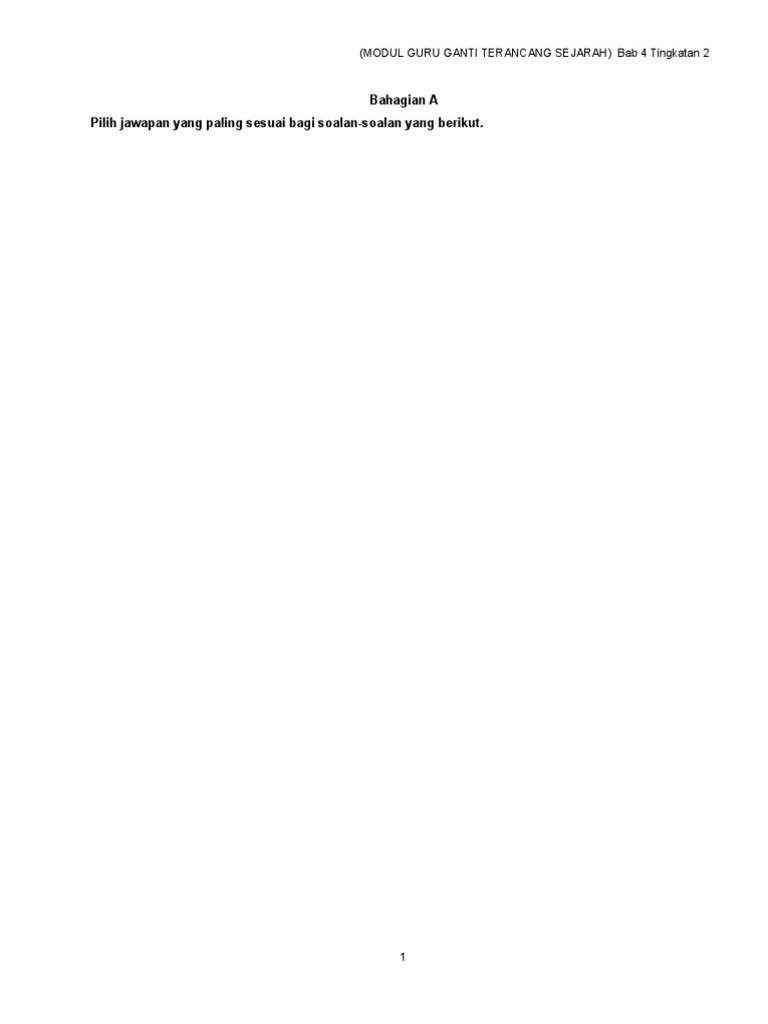 Latihan Bab 4 T2 | PDF