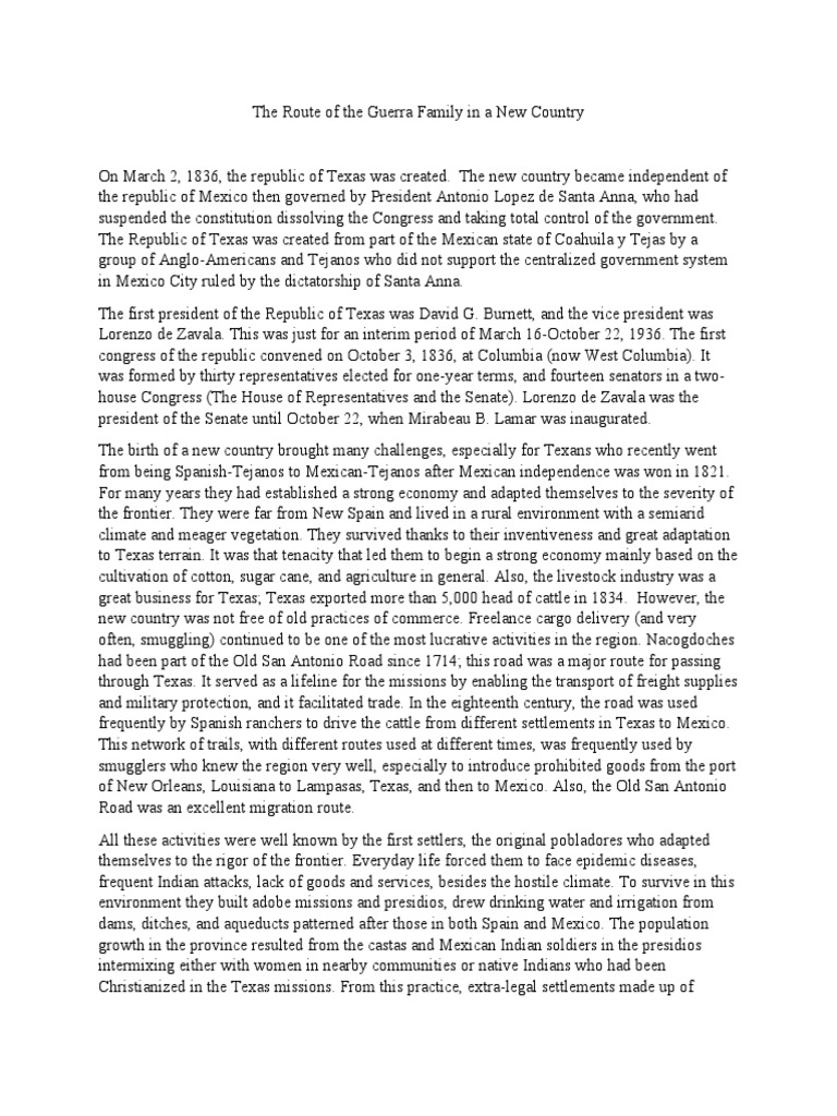 Guerra Family Legacy in Texas History | PDF | Texas