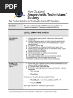 Anesthesia Machine Checklist | PDF