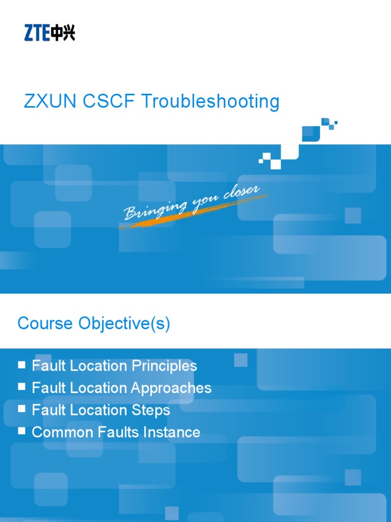 IMS-ZXUN CSCF-A-EN-Maintenance & Troubleshooting-Troubleshooting-1-PPT-201010-37 | PDF | Ip ...