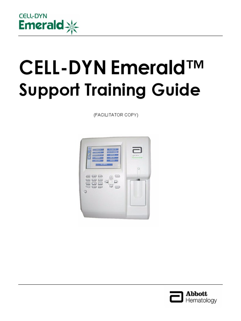 Abbott CELL-DYN Emerald Support Training Guide | PDF | White Blood Cell ...