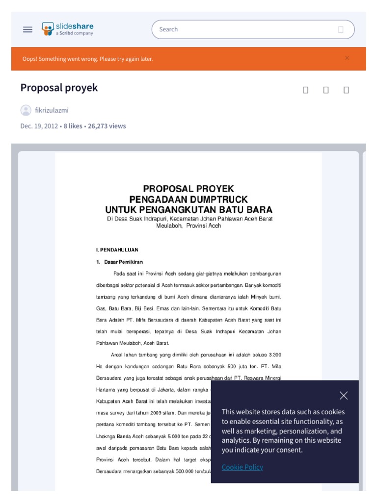 Proposal Proyek | PDF