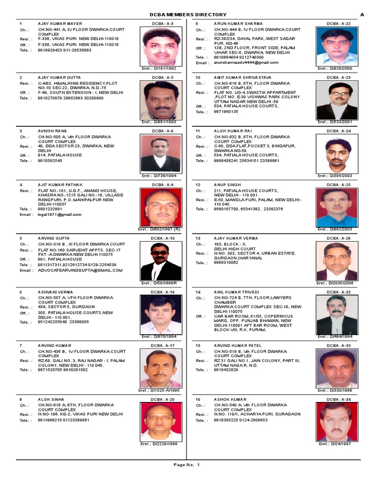 Directory Lawyers | PDF | Delhi