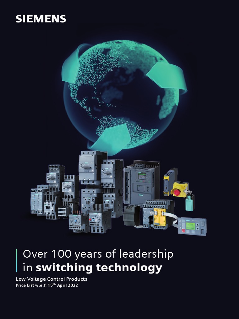 Siemens PriceList-ControlProducts WEF 15th April 22 | PDF | Relay ...