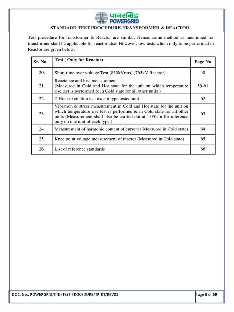 Annexure II Specific Requirement - Rev 05 - With Annexures 45 55 | PDF ...
