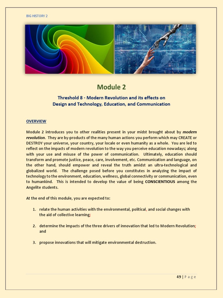 Threshold 8 MODERN REVOLUTION Overview and Workplan | PDF | Innovation ...