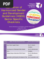 Sample HGDG Checklist | PDF | Gender | Gender Studies