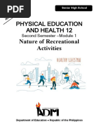 P.E.12 2nd Sem 1st | PDF | Recreation | Physical Education