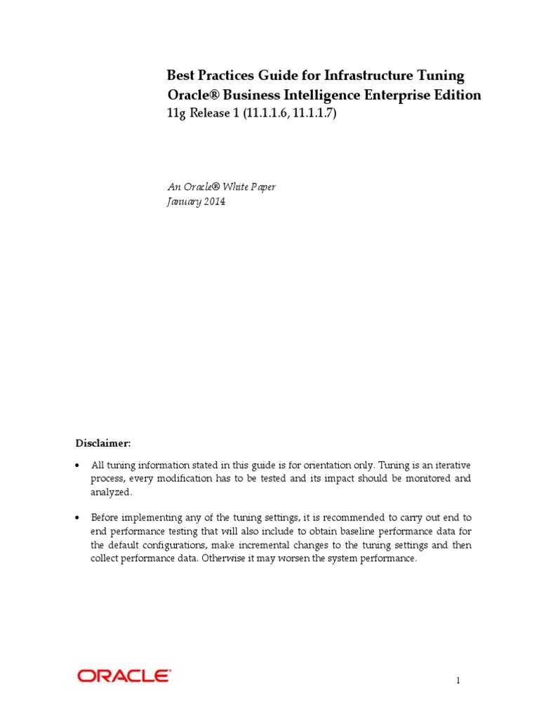Obiee Tuning Guide V4 Pdf Networking Internet And Web