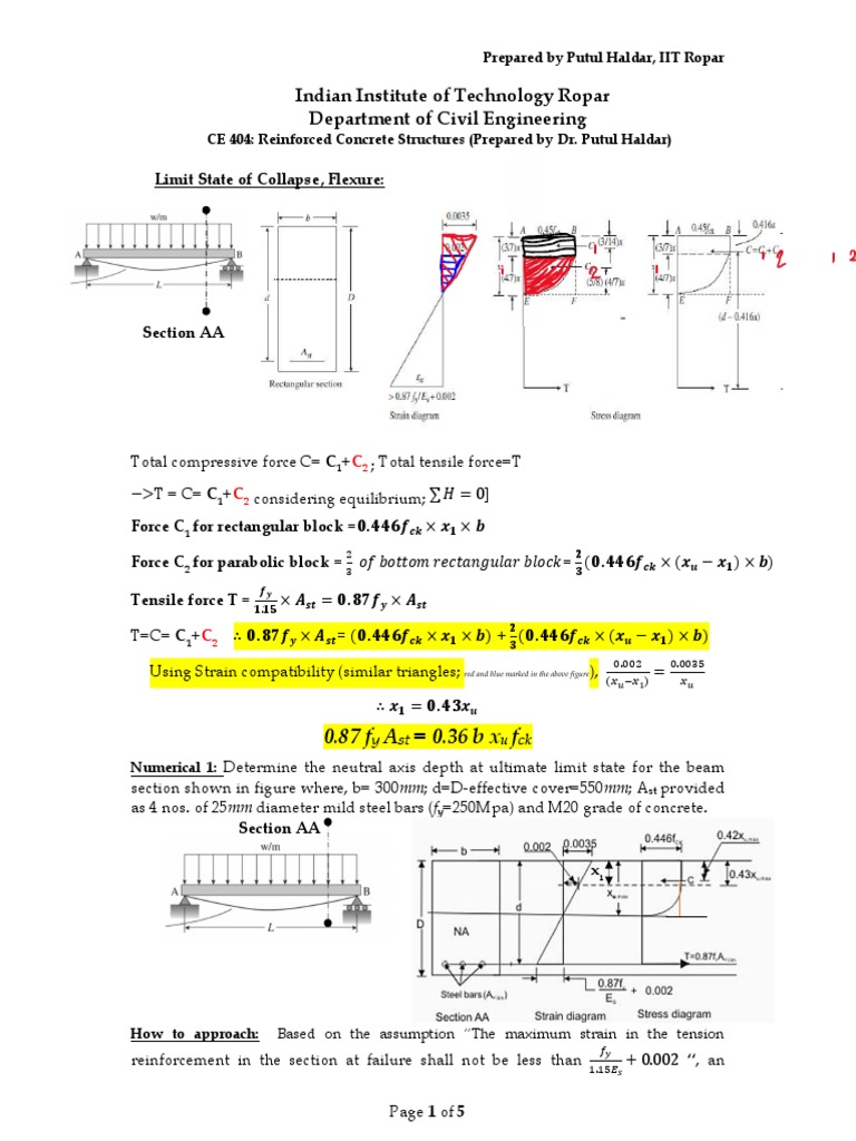 M33 Limit State Analysis For Flexure | PDF | Bending | Classical Mechanics