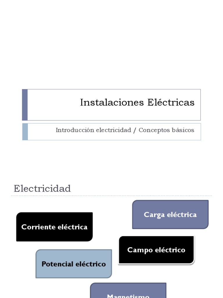 Electricidad Introducción | PDF | Corriente eléctrica | Electricidad