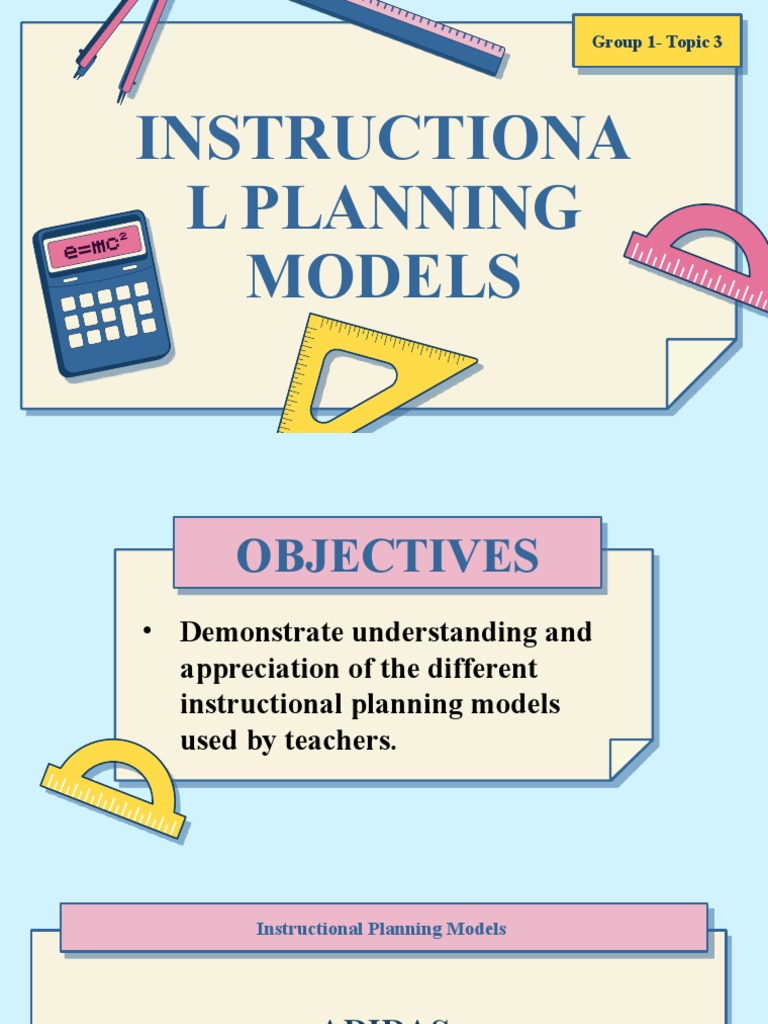 Instructional Planning Models | PDF | Educational Assessment | Goal