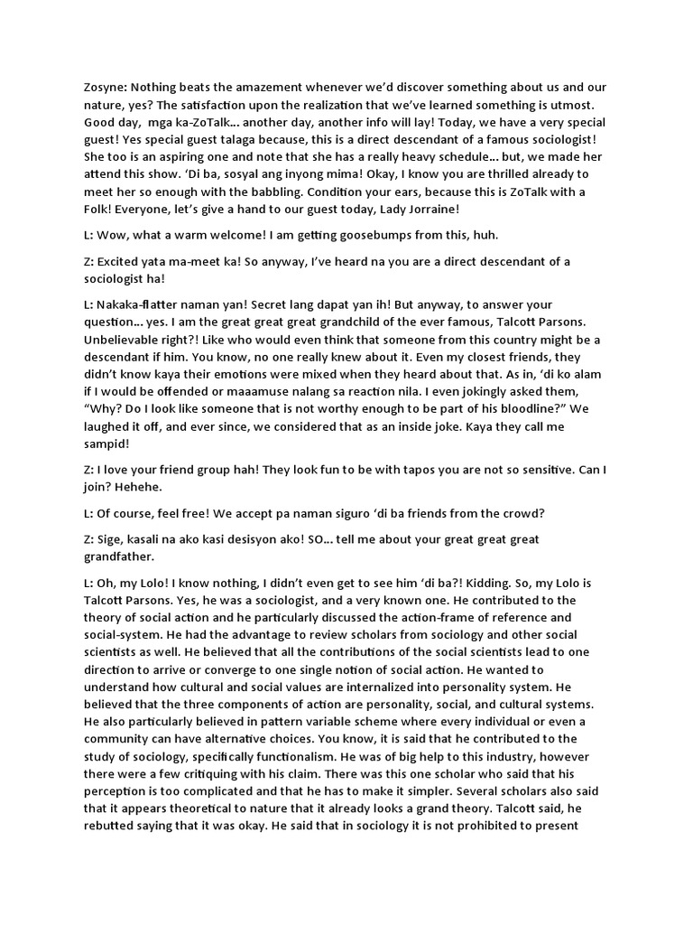 Diss Script | PDF | Sociology | Science