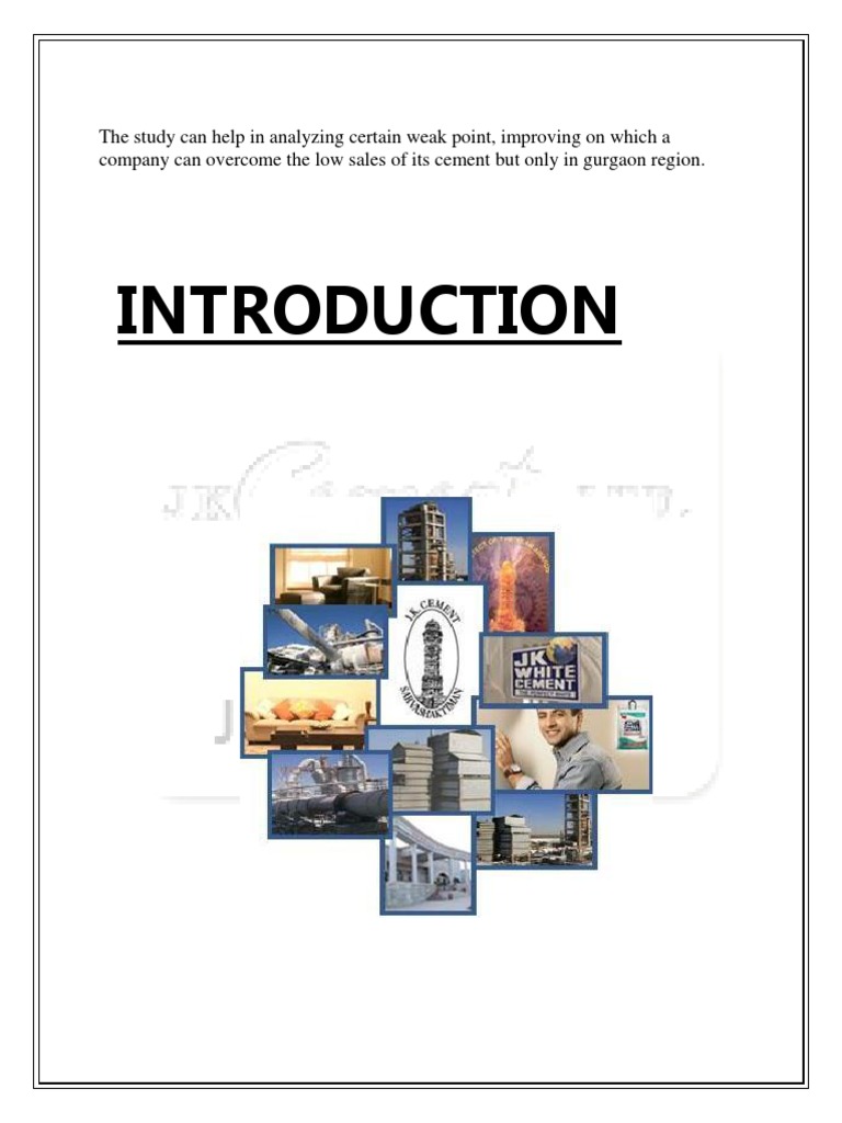A Report On J K Cement LTD | PDF | Survey Methodology | Sampling ...