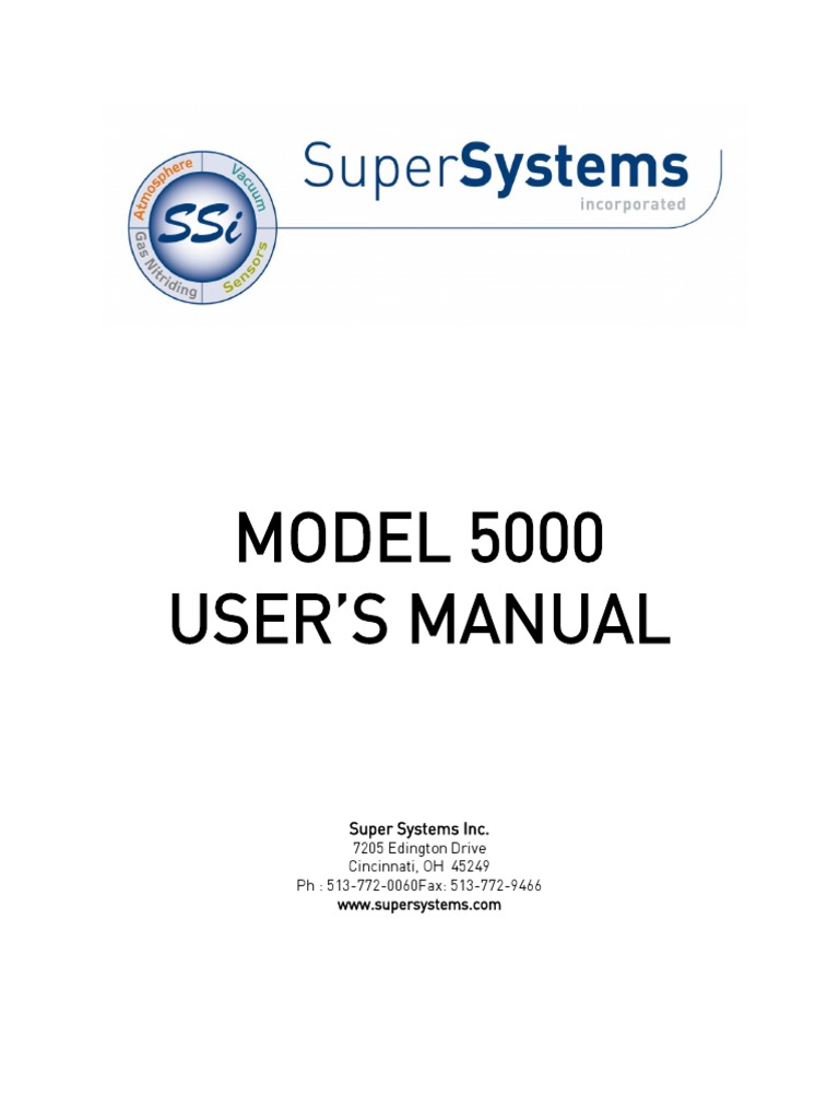 Model 5000 User's Manual | PDF | Switch | Equipment