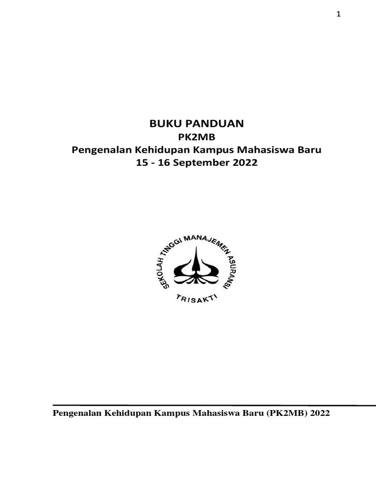 Buku Panduan Pk2mb 2022-2023 | PDF