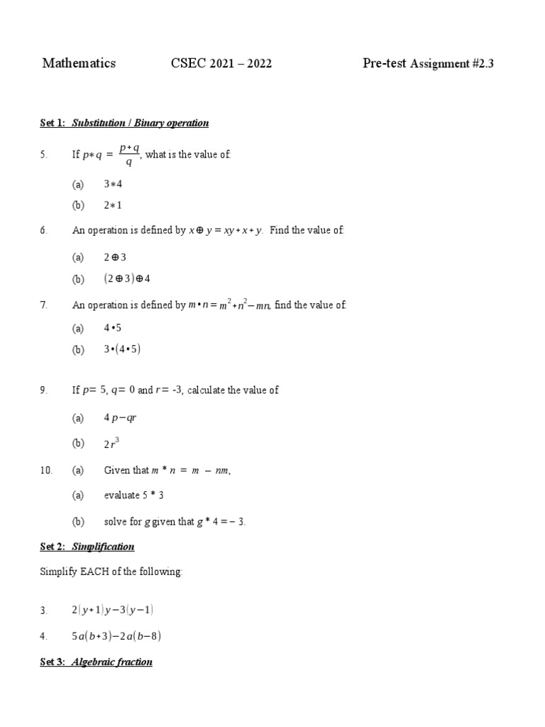 Assignment #2.3 | PDF | Equations | Mathematical Analysis