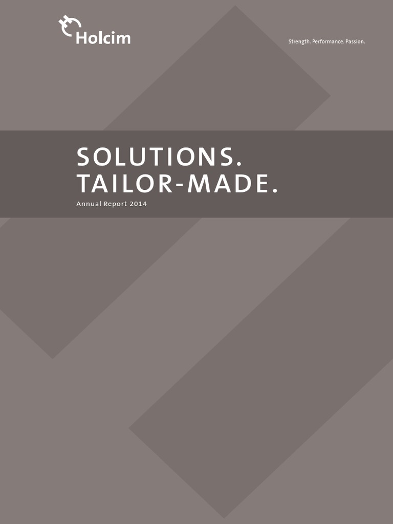 Holcim Annual Report 2014-En | PDF | Concrete | Cement