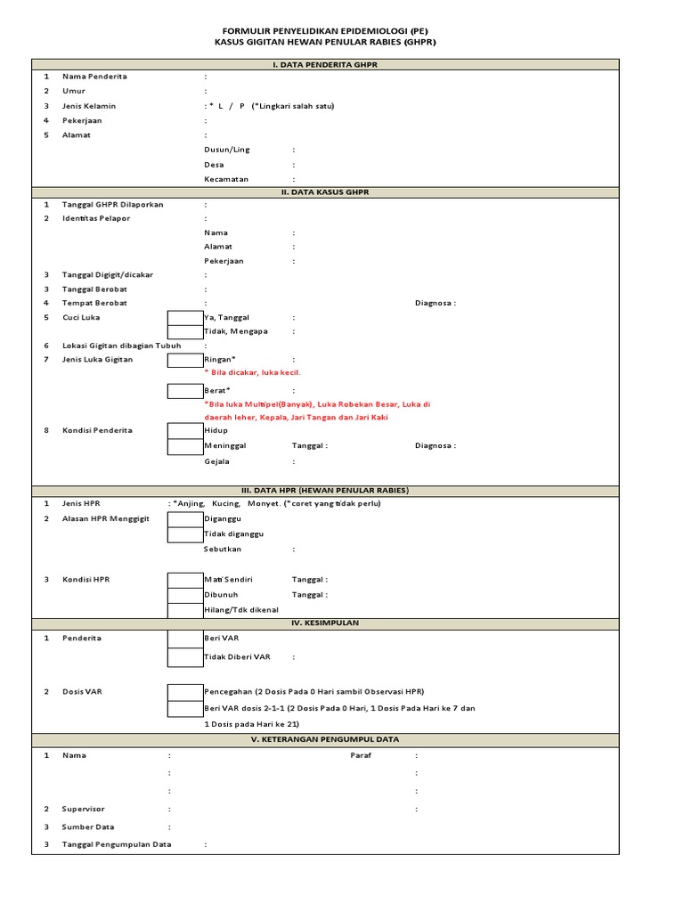 Format PE GHPR | PDF