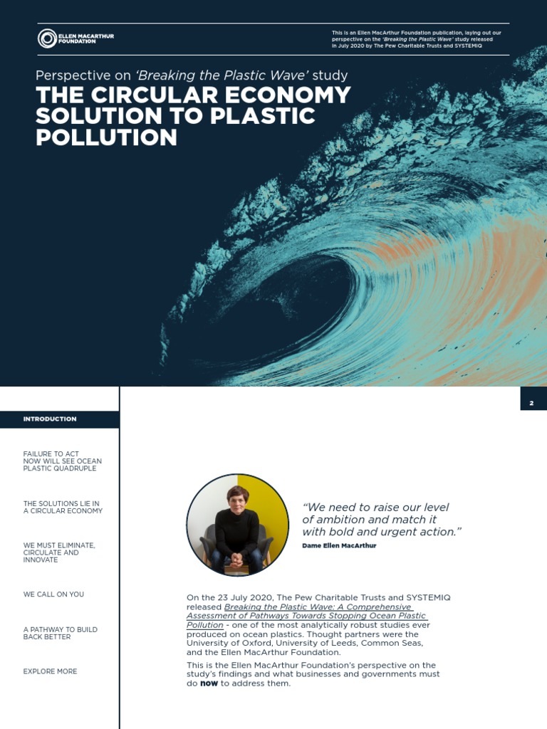 Circular Economy: Tackling Plastic Waste | PDF | Recycling | Plastic