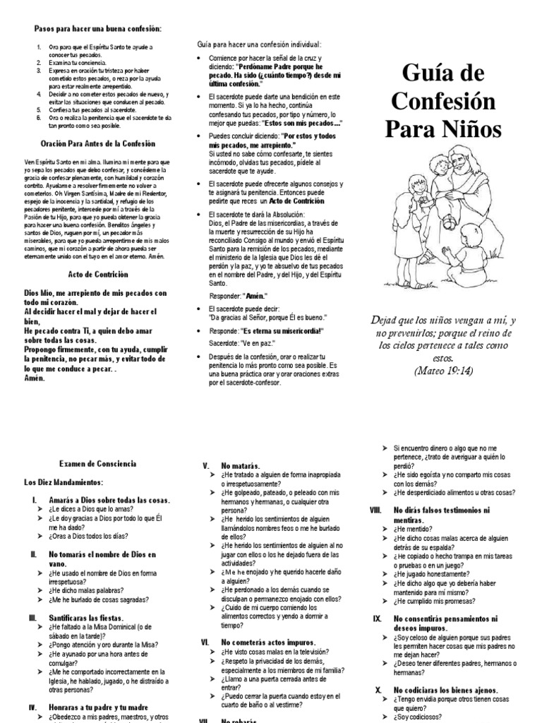 Guía Completa para una Buena Confesión | PDF | Oración | Teología