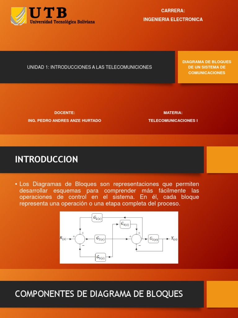 Presentacion Diagramas de Bloques | PDF | Multiplexación | Electricidad