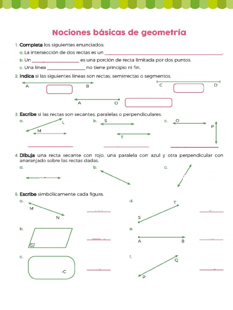 Ficha Aplicamos Lo Aprendido Nociones de Geometria | PDF Ficha Aplicamos Lo Aprendido Nociones de Geometria | PDF