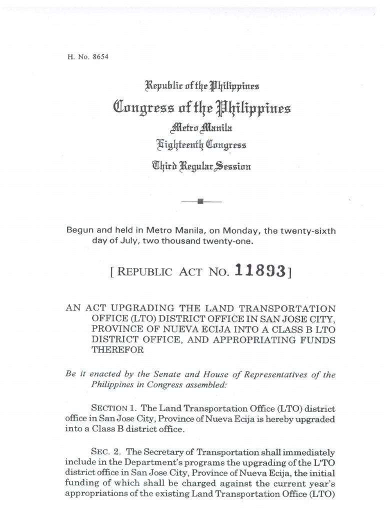 Ra 11893 2022 | PDF