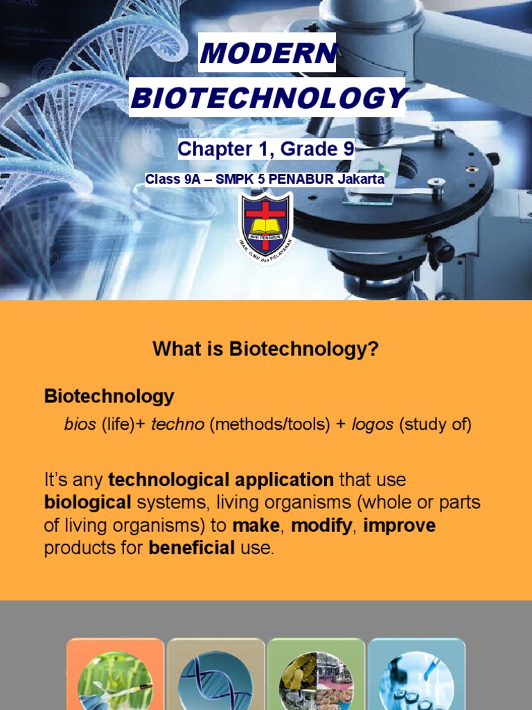 Modern Biotechnology Overview for Grade 9 | PDF | Genetically Modified ...