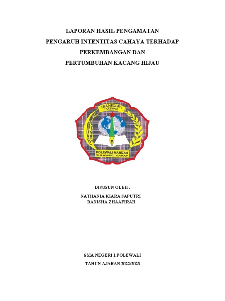 Laporan Hasil Pengamatan Kacang Hijau | PDF