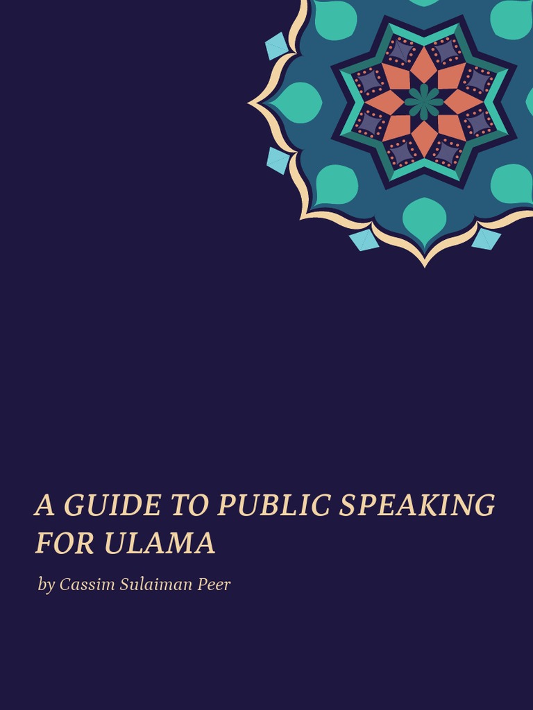 Guide To Public Speaking For Ulama | PDF | Thought | Public Speaking