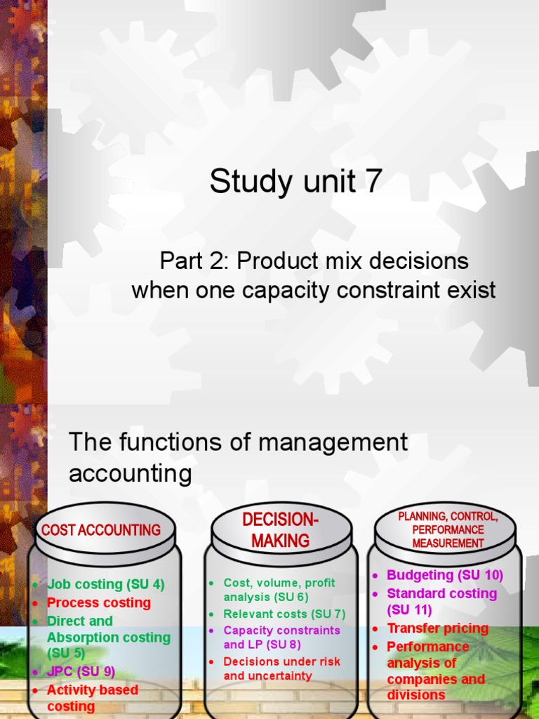 Capacity Constraints Notes | PDF | Profit (Economics) | Production And ...