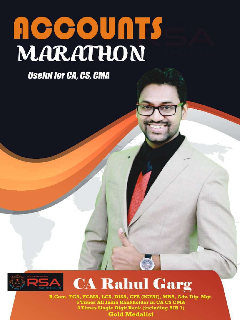 Accounts Marathon by Rahul Garg Sir | PDF | Dividend | Investing