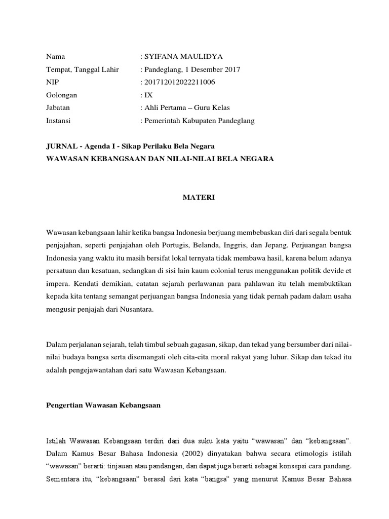 Resume Modul - Wawasan Kebangsaan Dan Nilai-Nilai Bela Negara | PDF | Politik | Agama ...