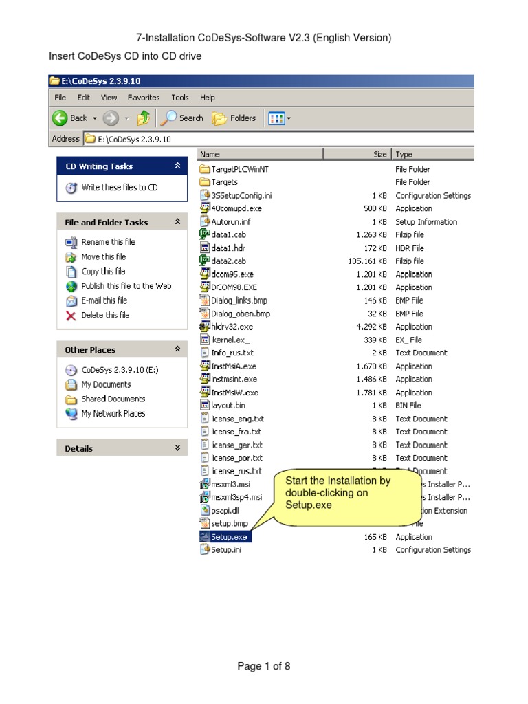7-CoDeSys V2.3 - Setup - English | PDF