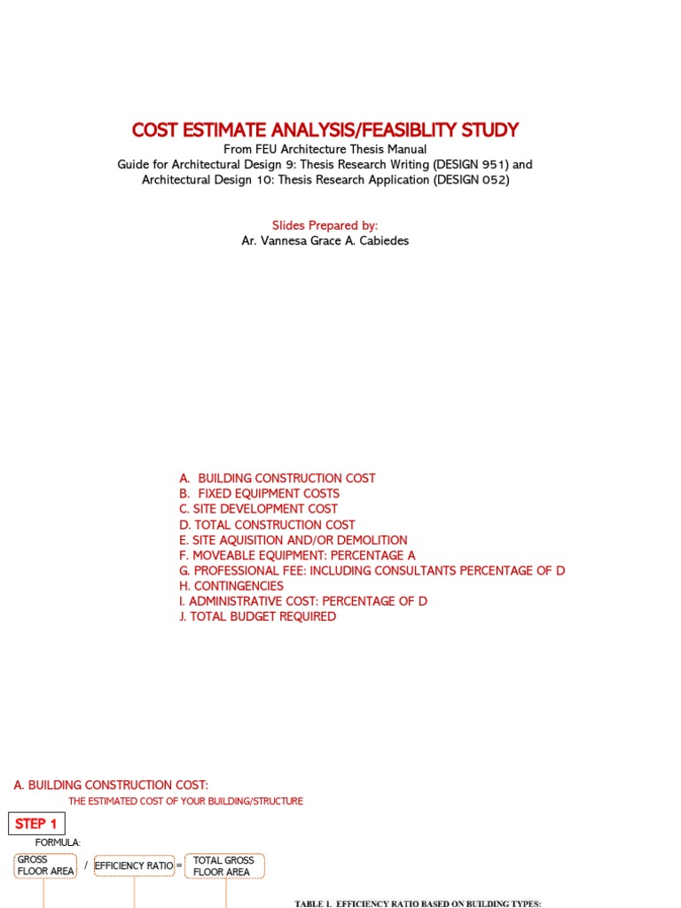 THESIS_Feasibility Study | PDF