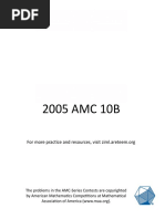 AMC 10 Problems and Solutions | PDF | Rectangle | Numbers