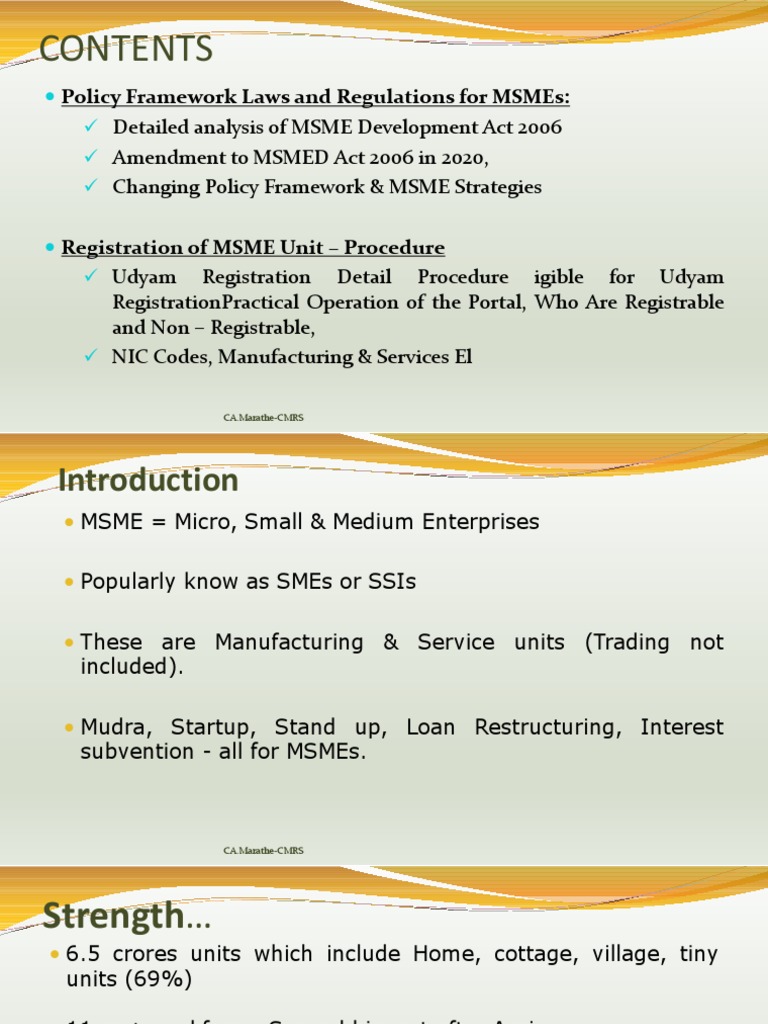 Revised- MSMED Act- 03.07.2021 | PDF | Small And Medium Sized ...