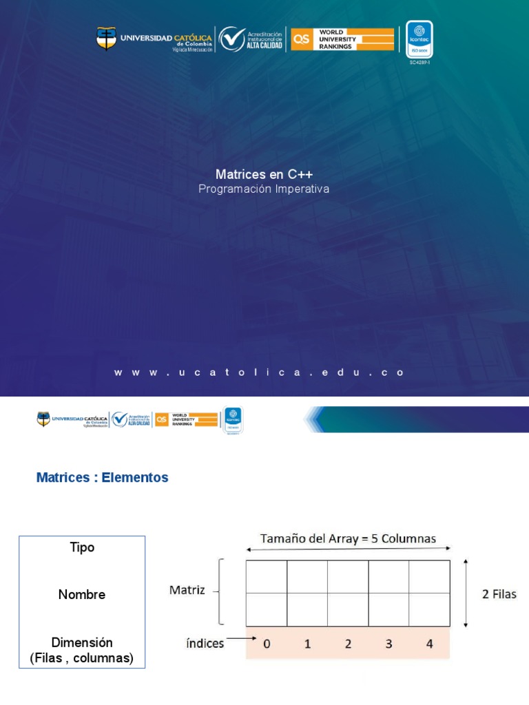 Matrices en C++ | PDF | Informática