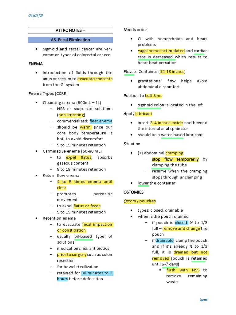Att Notes - Nloa Prelim Topics | PDF | Rectum | Burn