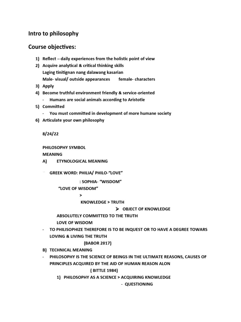 Intro To Philosophy | PDF | Reason | Truth