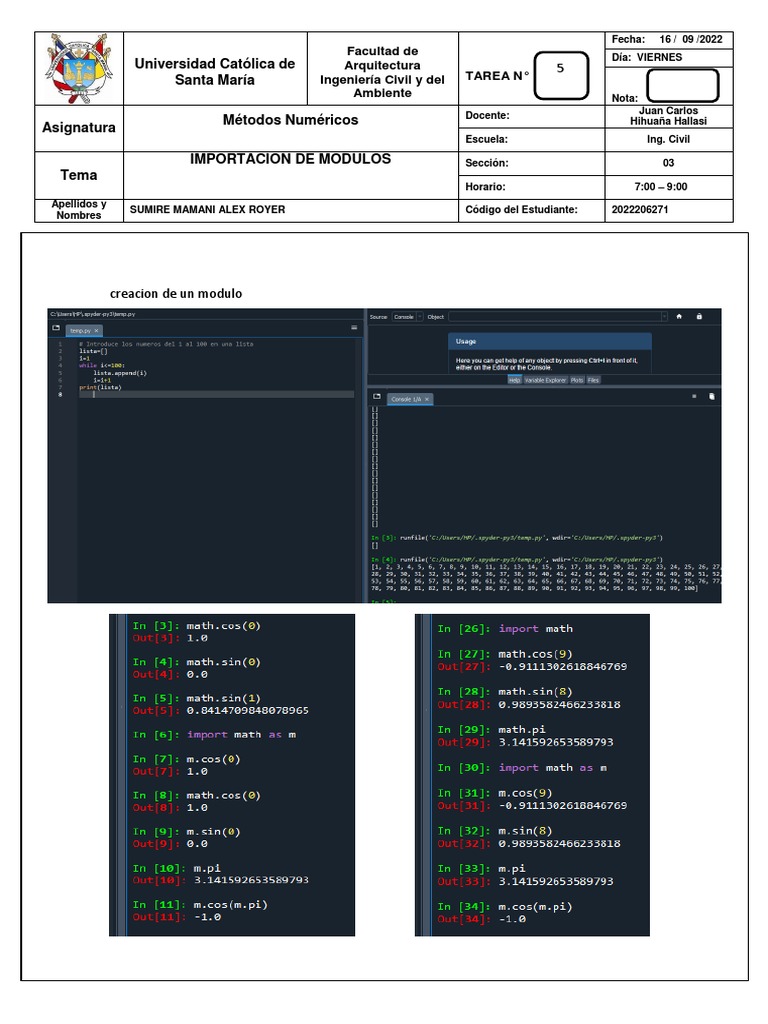 Importacion de Modulos | PDF