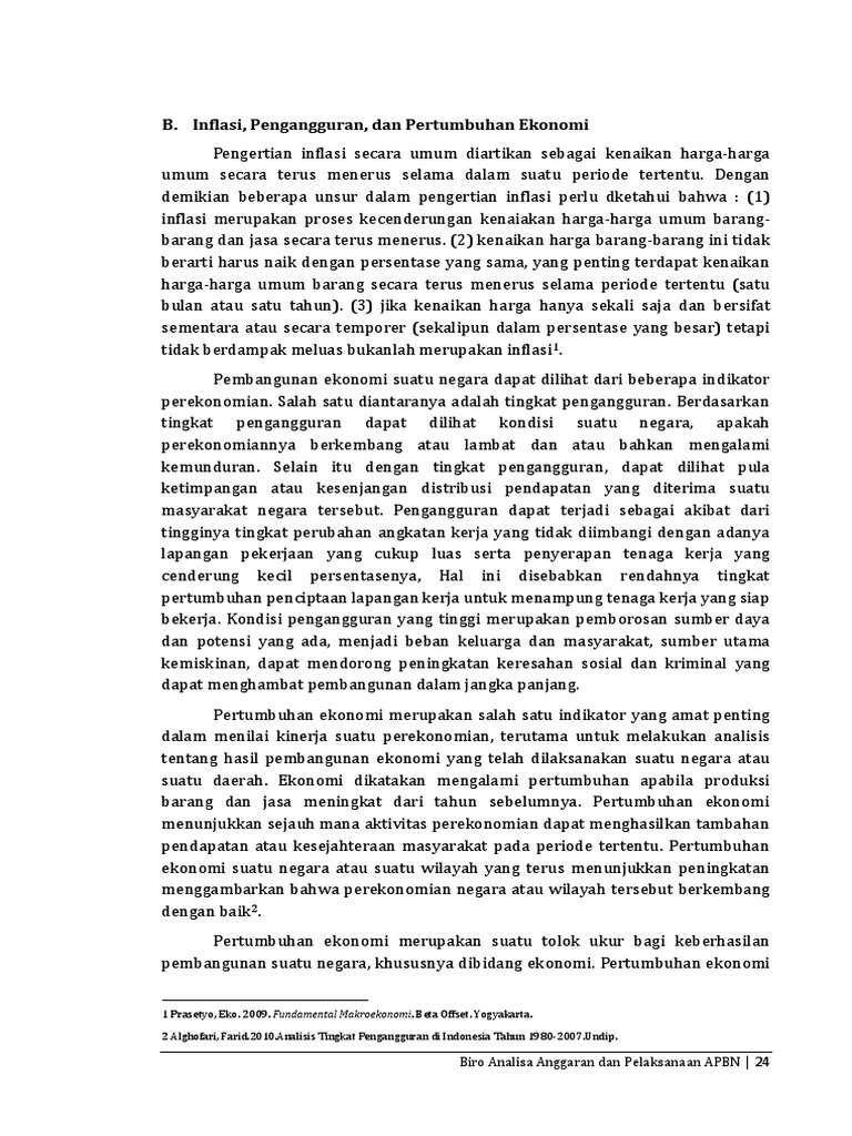 Apbn Analisis Keberadaan Tradeoff Inflasi Dan Pengangguran (Kurva ...