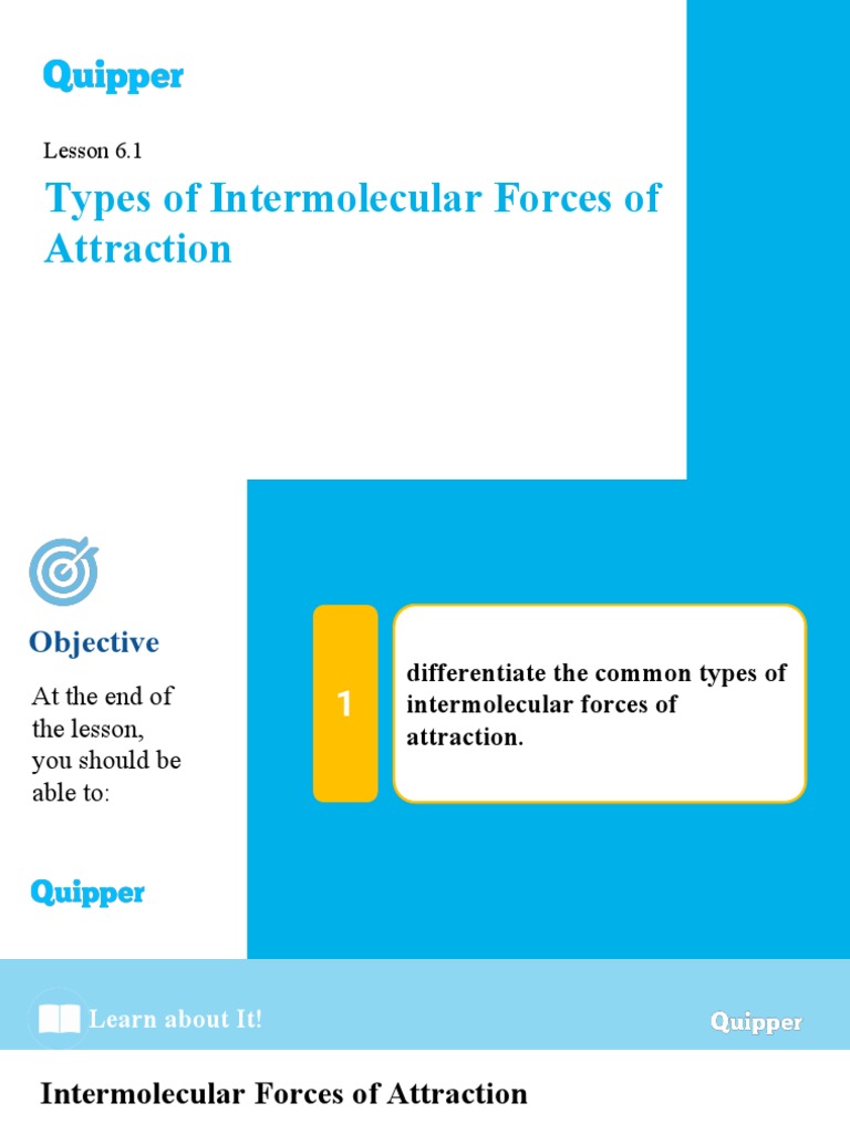 Intermolecular Forces Types | PDF | Intermolecular Force | Chemical Bond