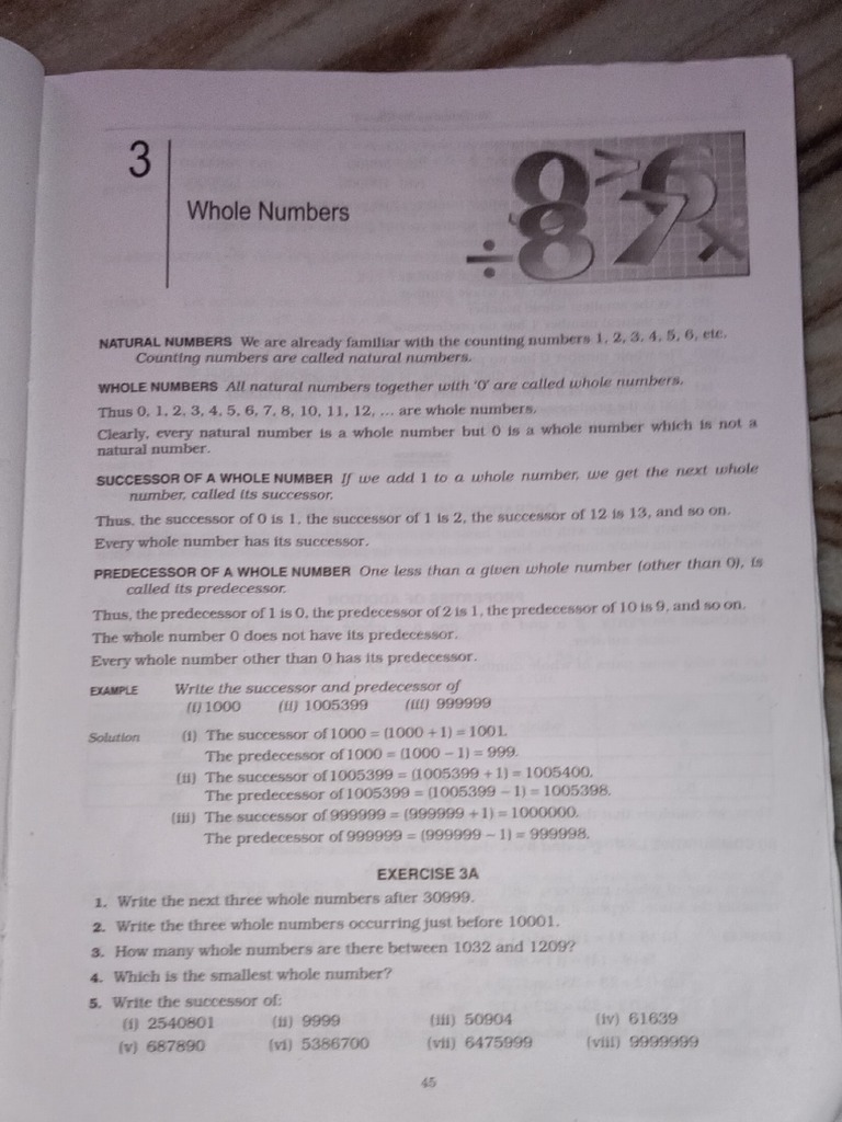Whole Numbers | PDF | Multiplication | Abstract Algebra