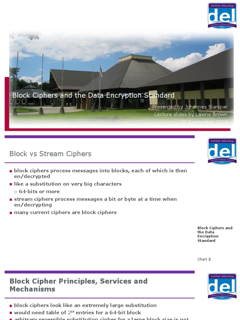 w2s1 DES | PDF | Cryptography | Encryption